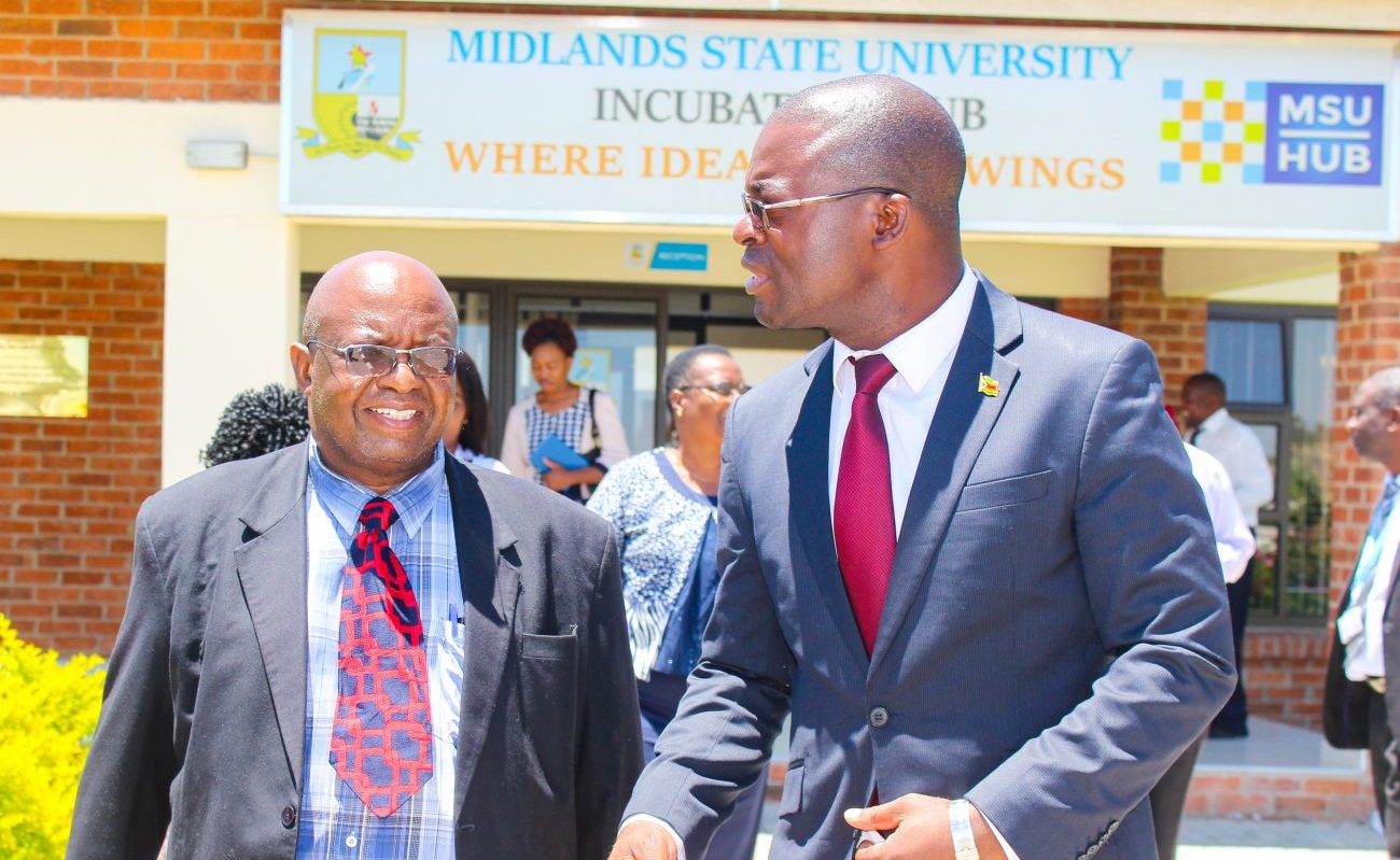 Prof. Murwira Tours MSU Incubation Hub - Midlands State University