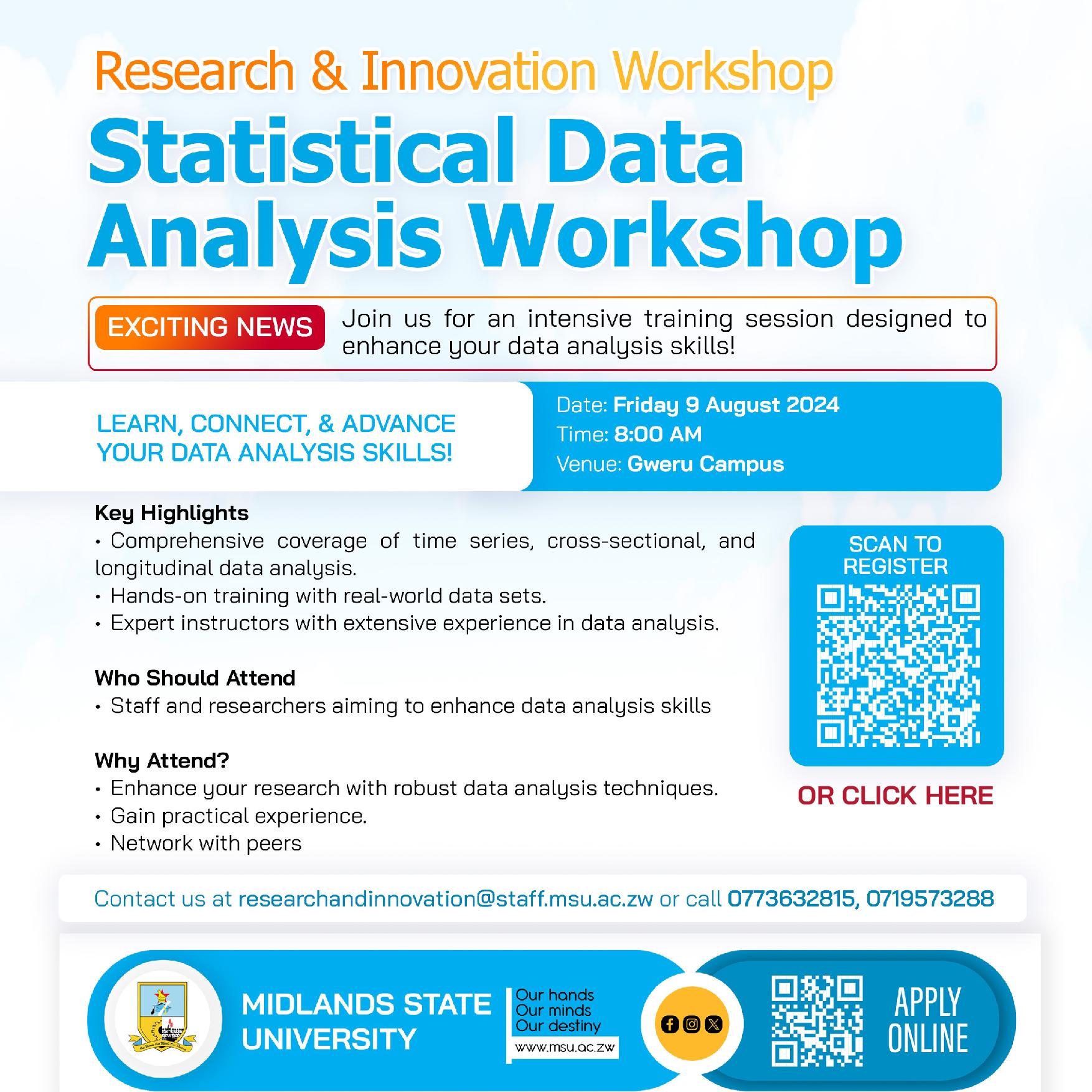 Statistical Data Analysis Workshop - Midlands State University