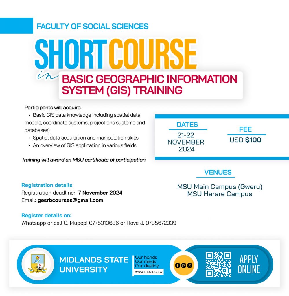 Short Course in Geography Information System (GIS) Training - Midlands ...